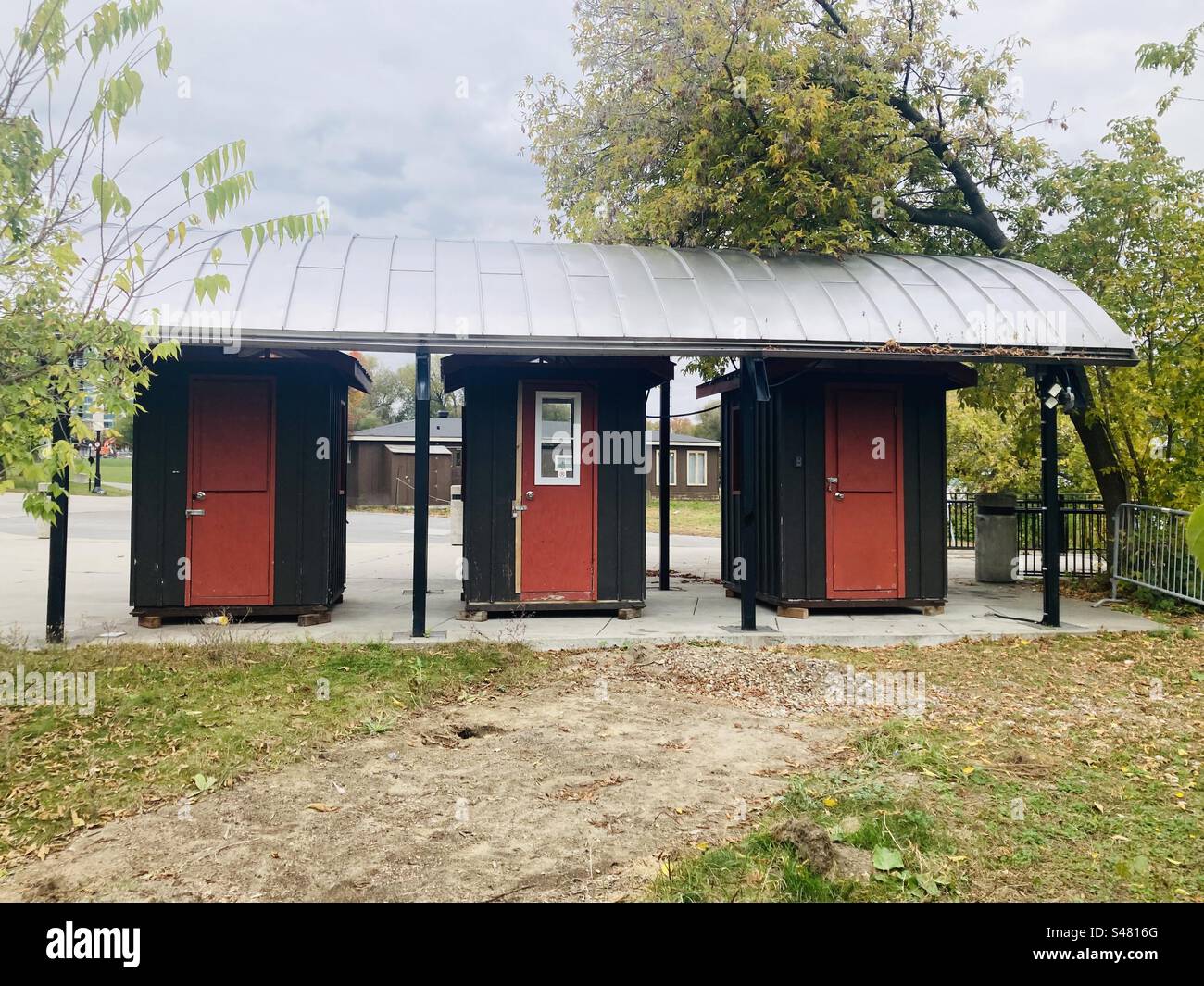 A trio of ticket stands Stock Photo - Alamy