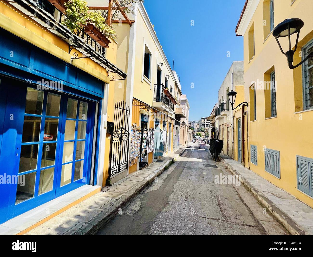 It's a short walk on Areos street in the Plaka district of Athens ...
