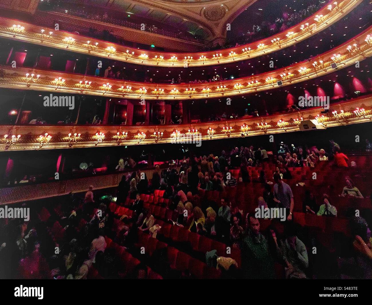 The Auditorium of the Royal Opera House in London, Covent Garden Stock ...