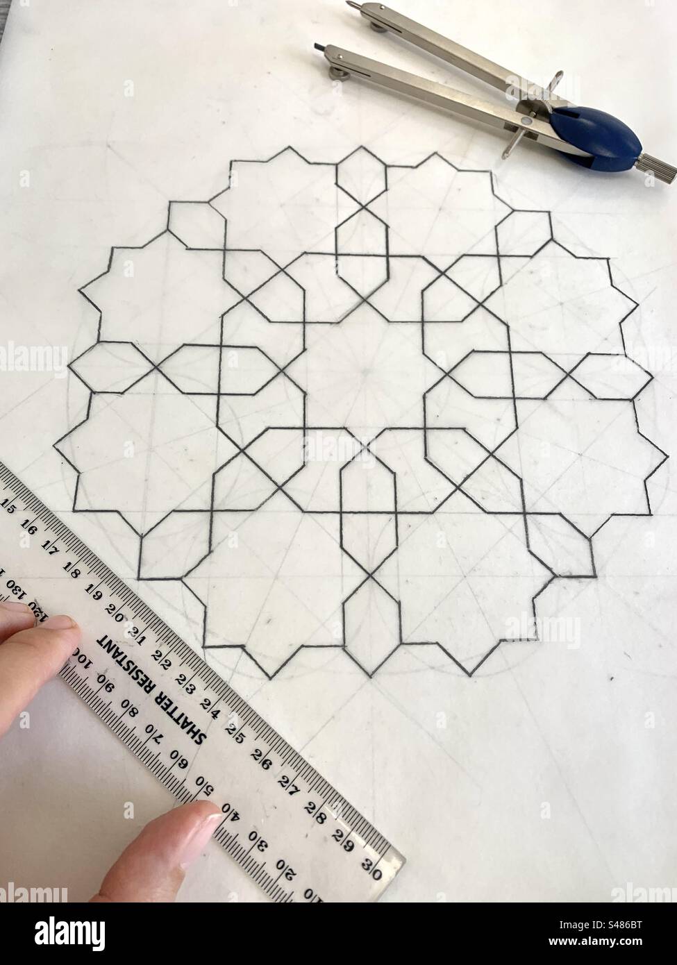 Math Compass Drawings