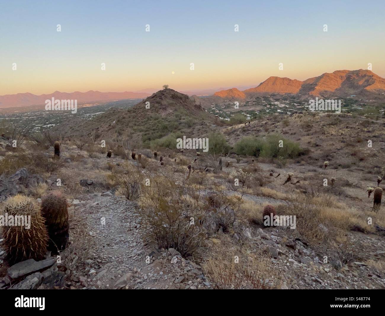 Orange moon desert hi-res stock photography and images - Alamy