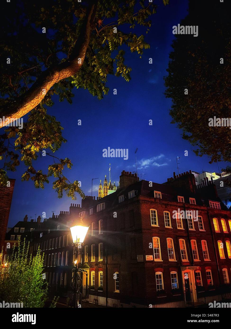 A view of the houses in Westminster from St John’s Church in Smith ...