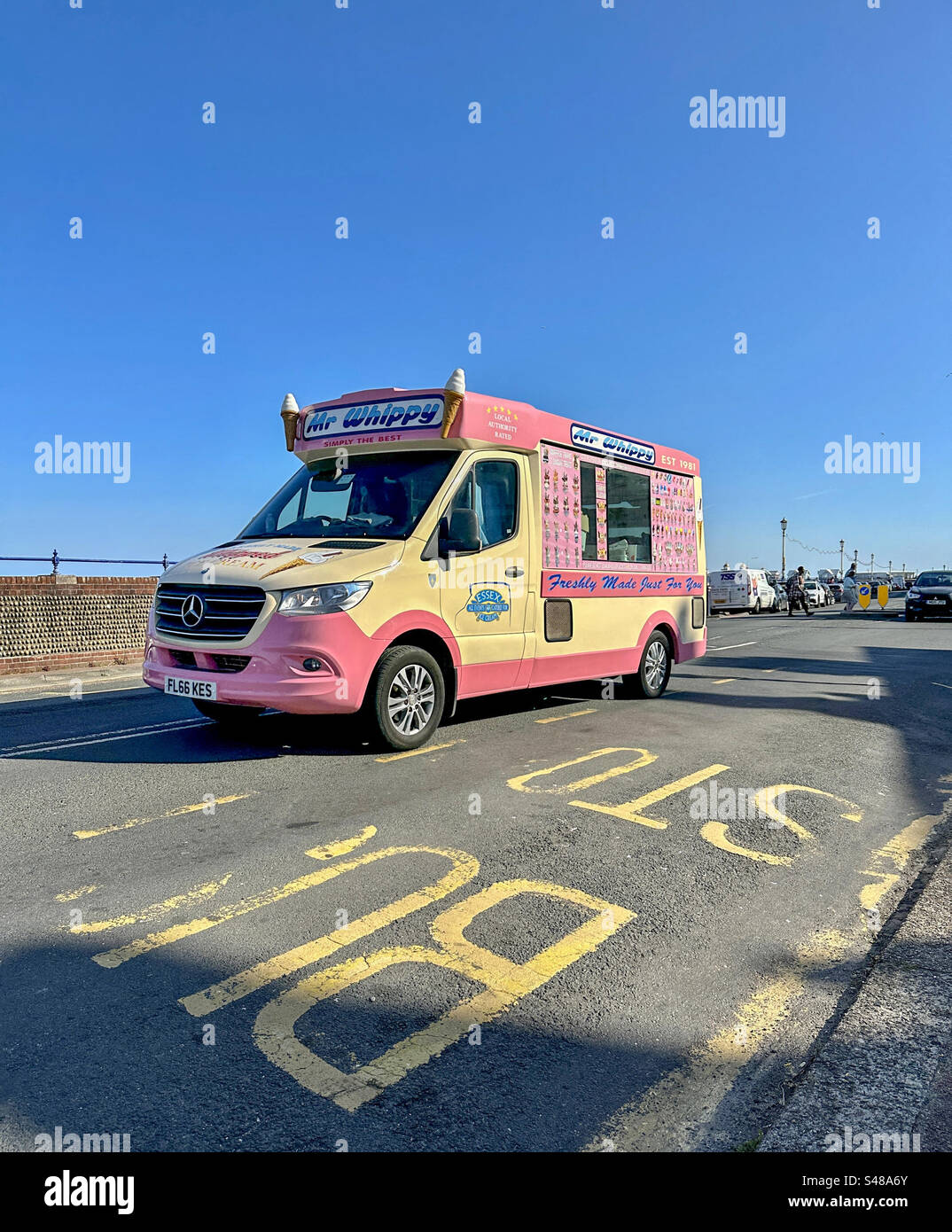 Mr Whippy ice cream van Stock Photo - Alamy