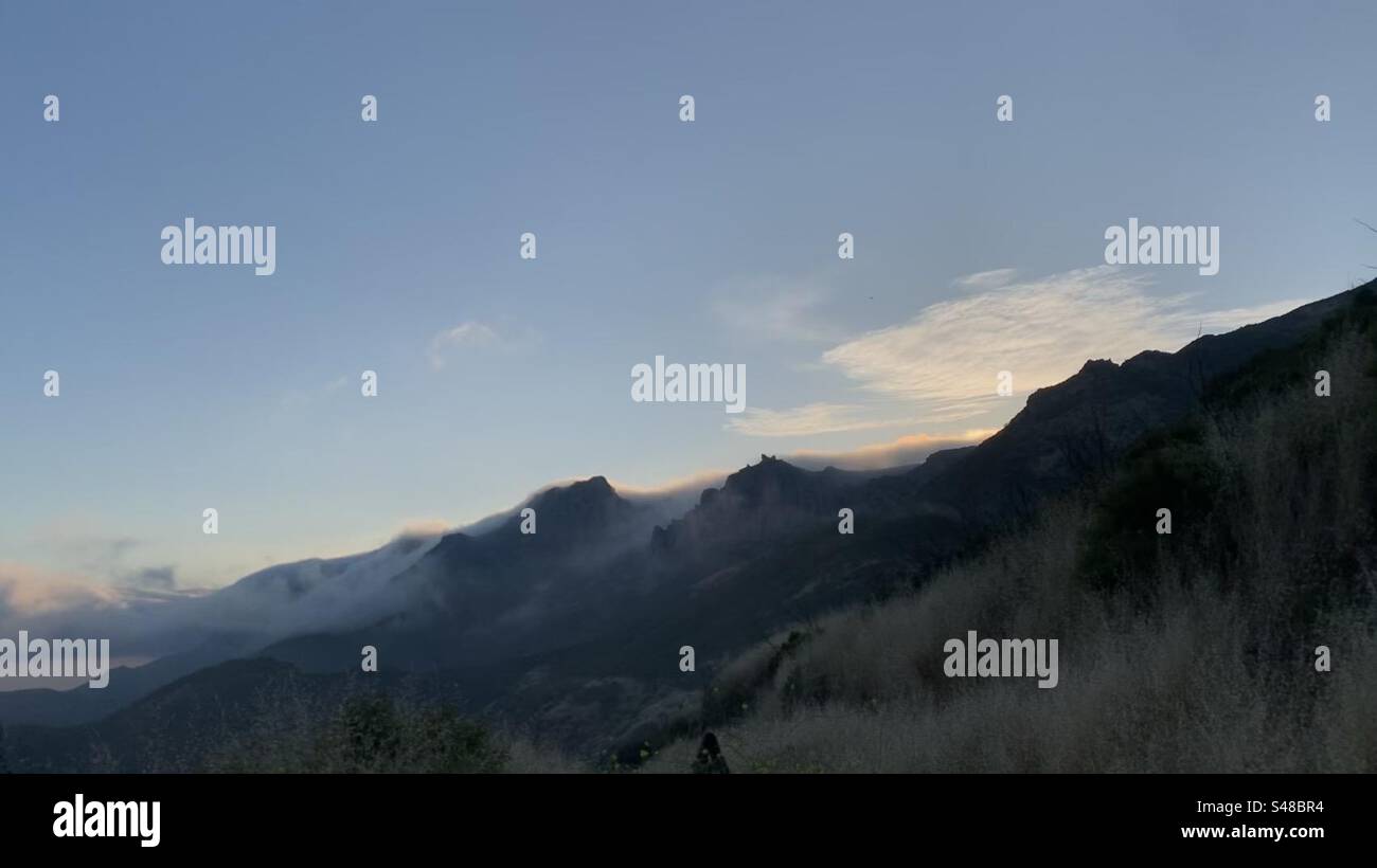 Hiking in sandstone peak Malibu California Stock Photo - Alamy