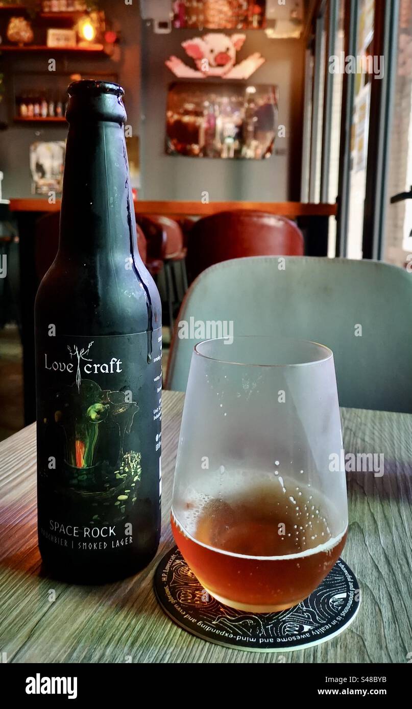 A bottle of Love Craft Space Rock beer Stock Photo - Alamy