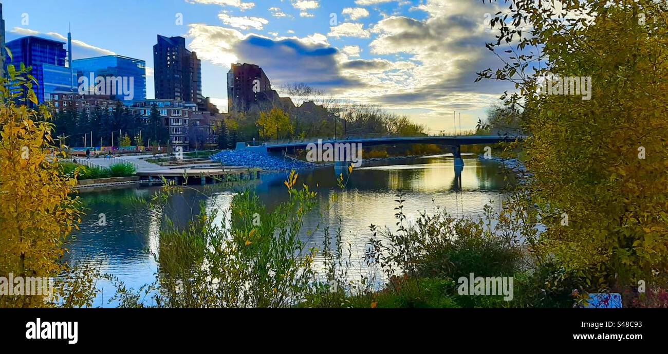Downtown Calgary, Alberta, autumn, colours, fall, seasons Stock Photo ...