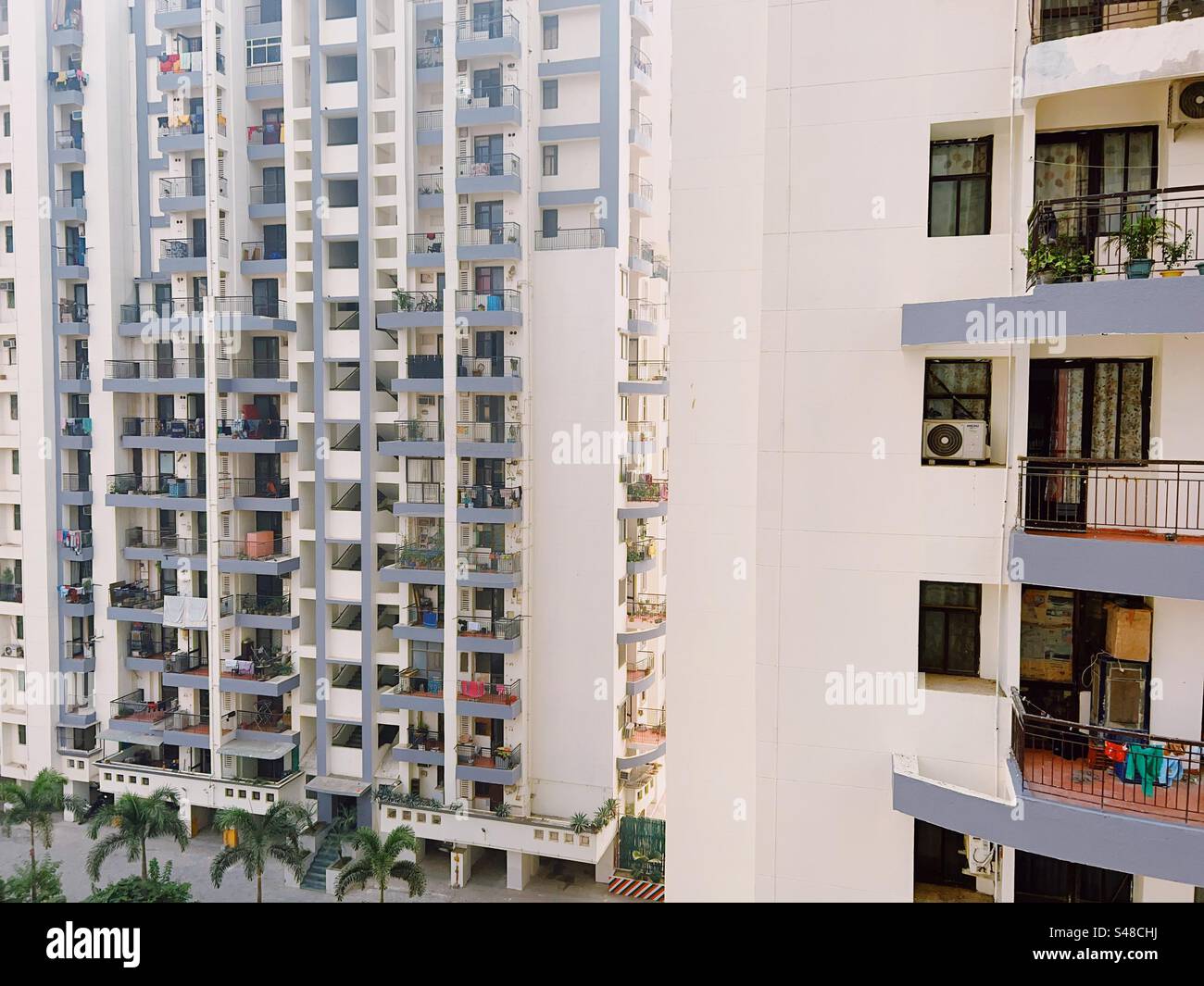High rise buildings in Greater Noida in North India Stock Photo - Alamy