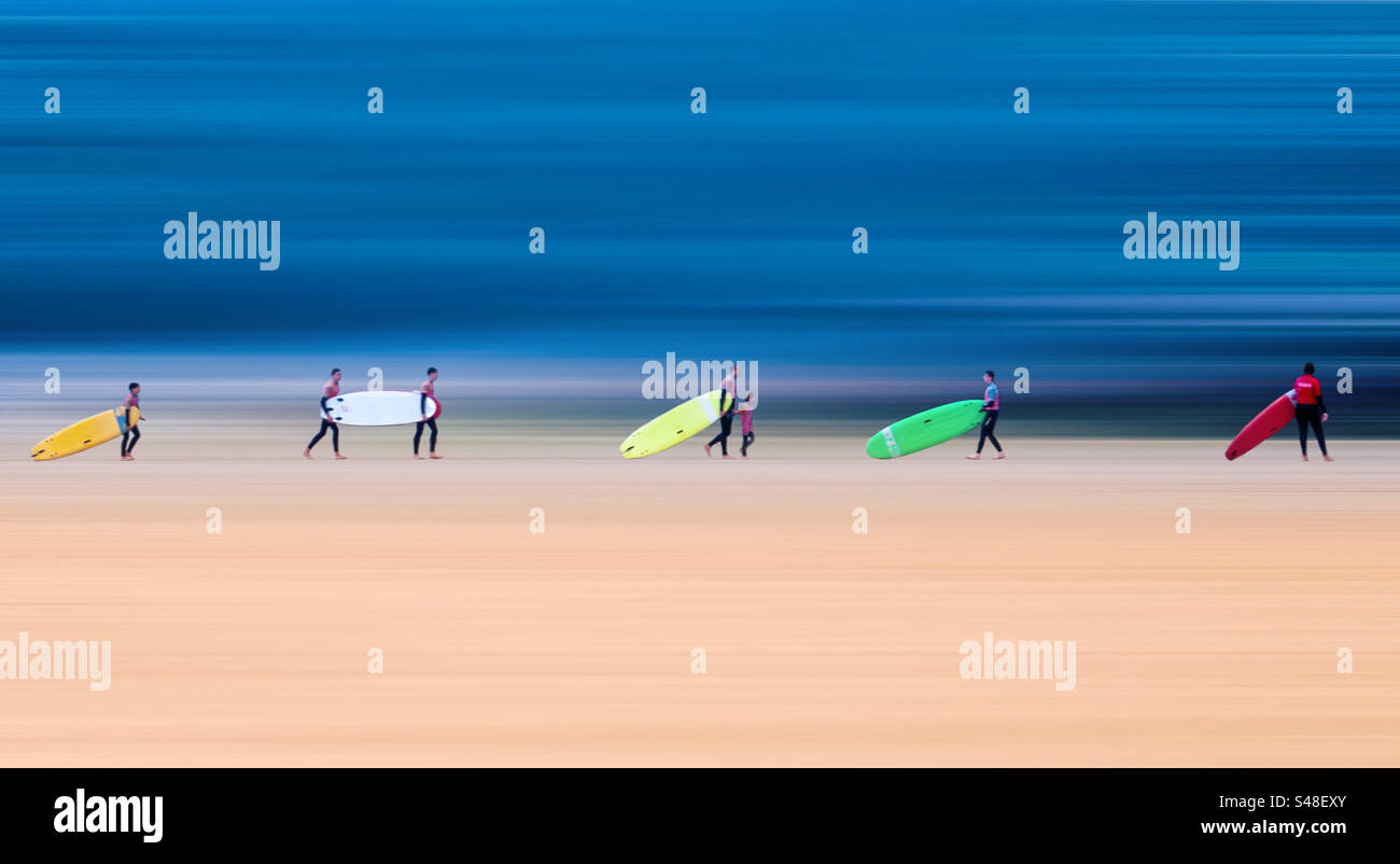 Five surfboards in a row hi-res stock photography and images - Alamy