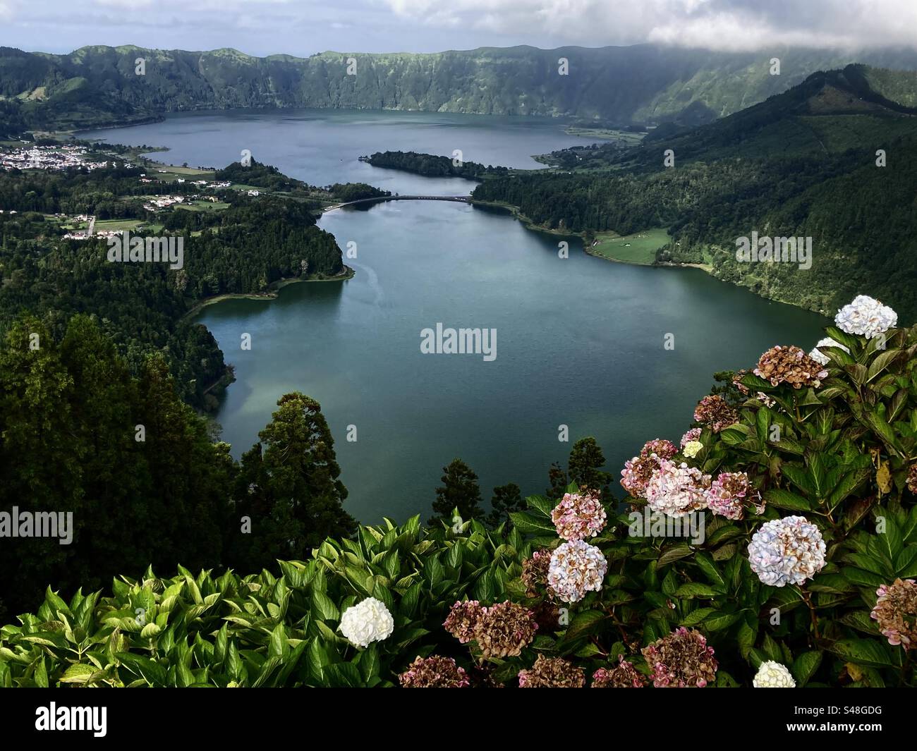 Lakes in Western São Miguel Island, Azores Stock Photo - Alamy