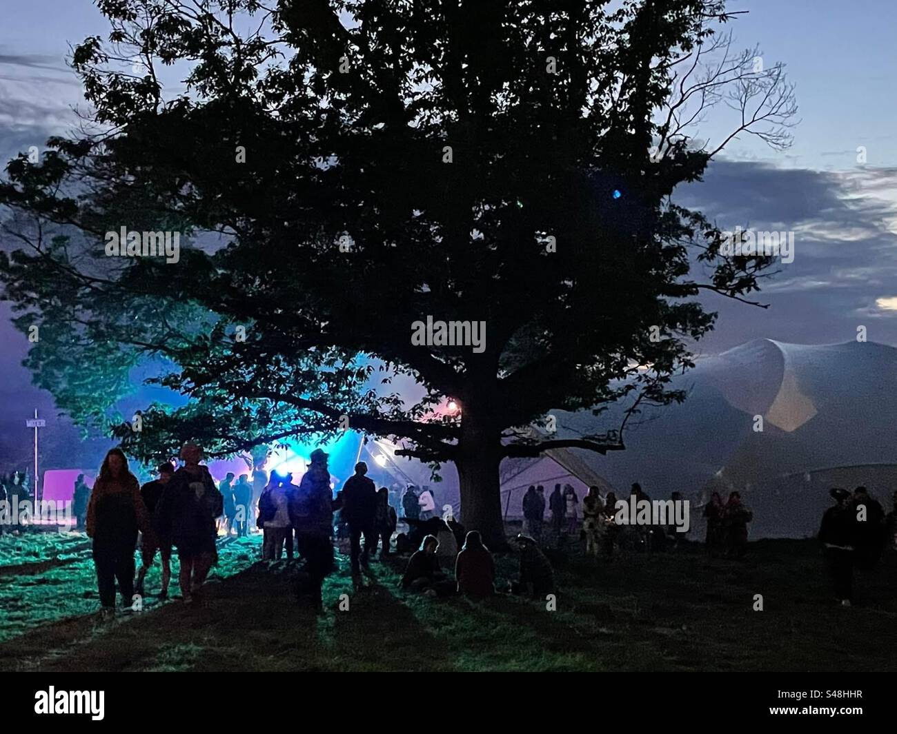 Twilight festival field hi-res stock photography and images - Alamy