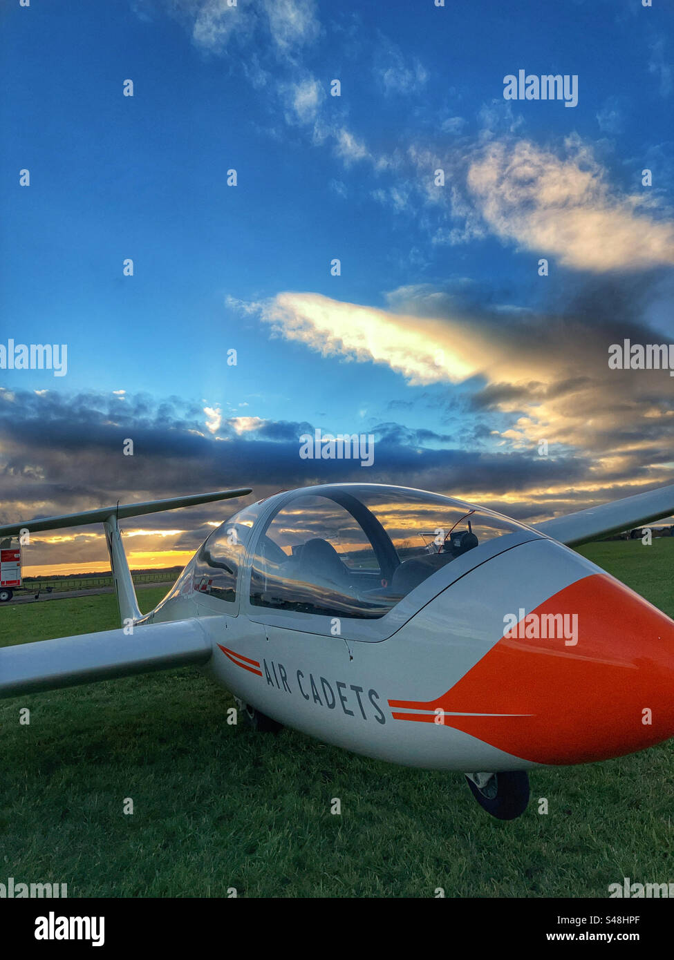 Viking T1 Royal Air Force cadet glider at RAF Topcliffe North Yorkshire ...