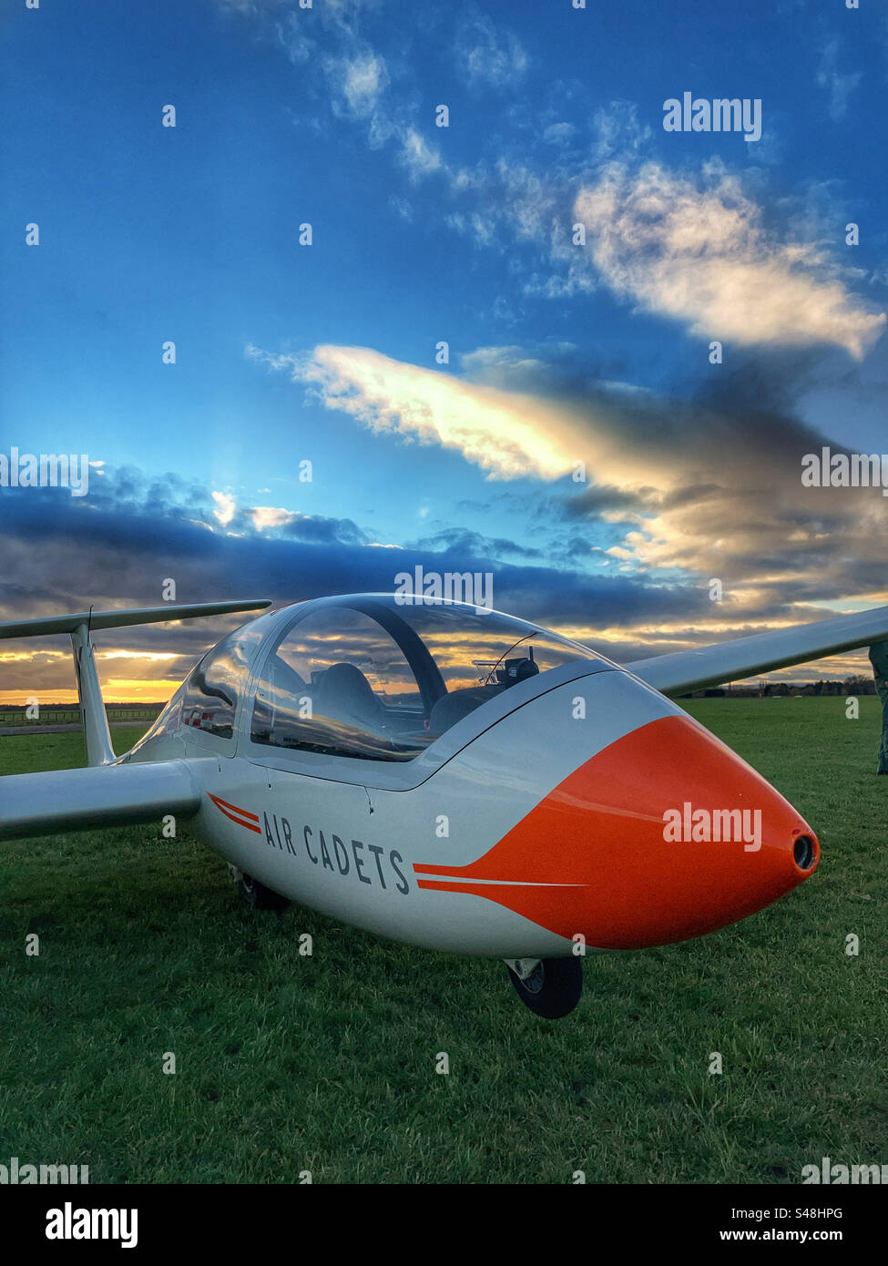 Viking T1 Royal Air Force cadet glider at RAF Topcliffe North Yorkshire ...