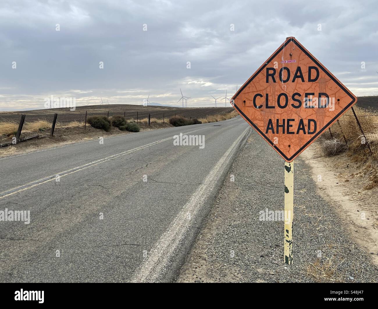 Right lane closed sign hi-res stock photography and images - Alamy