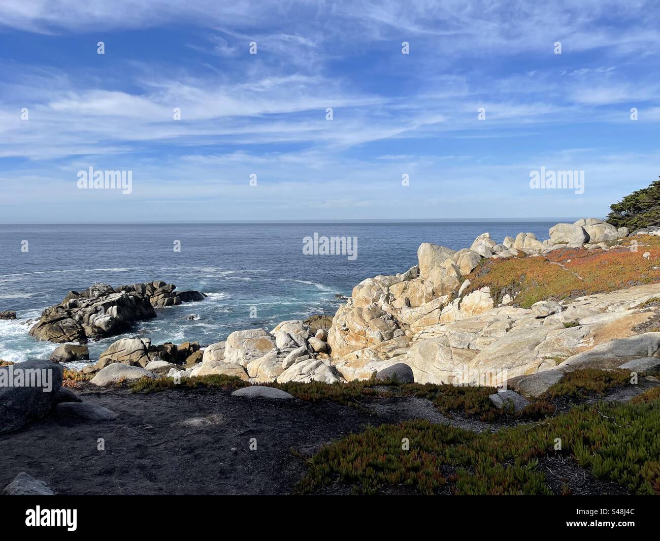 Pescadero Point along the 17 Mile Drive in Monterey, California Stock ...