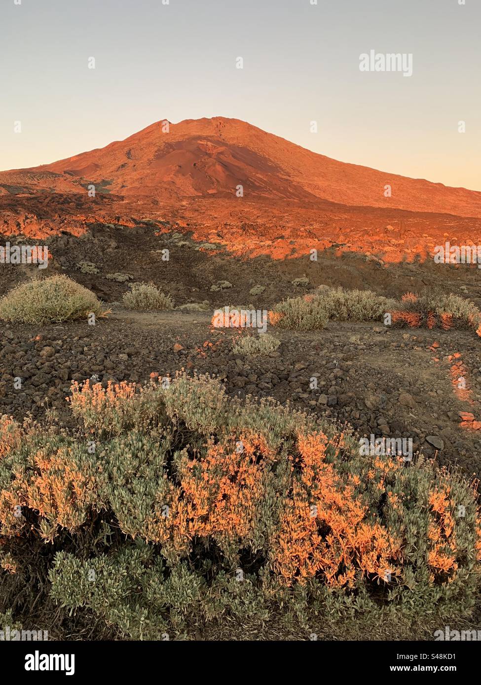 Mount Teide sunset landscape Tenerife Stock Photo - Alamy