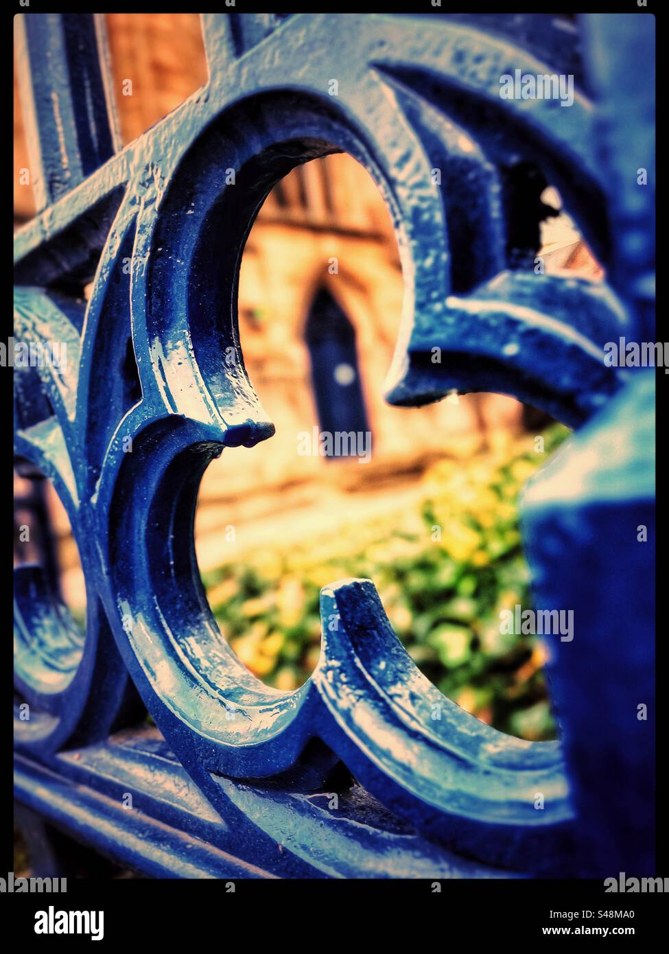 Blue railing hi-res stock photography and images - Alamy