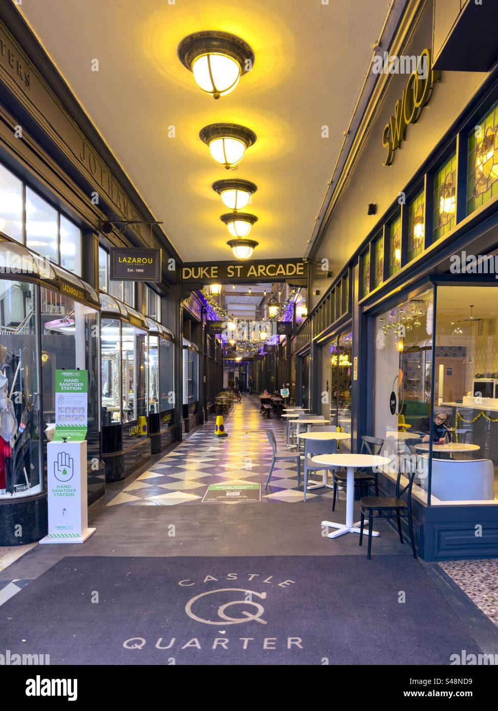 Duke Street Arcade Cardiff Stock Photo - Alamy