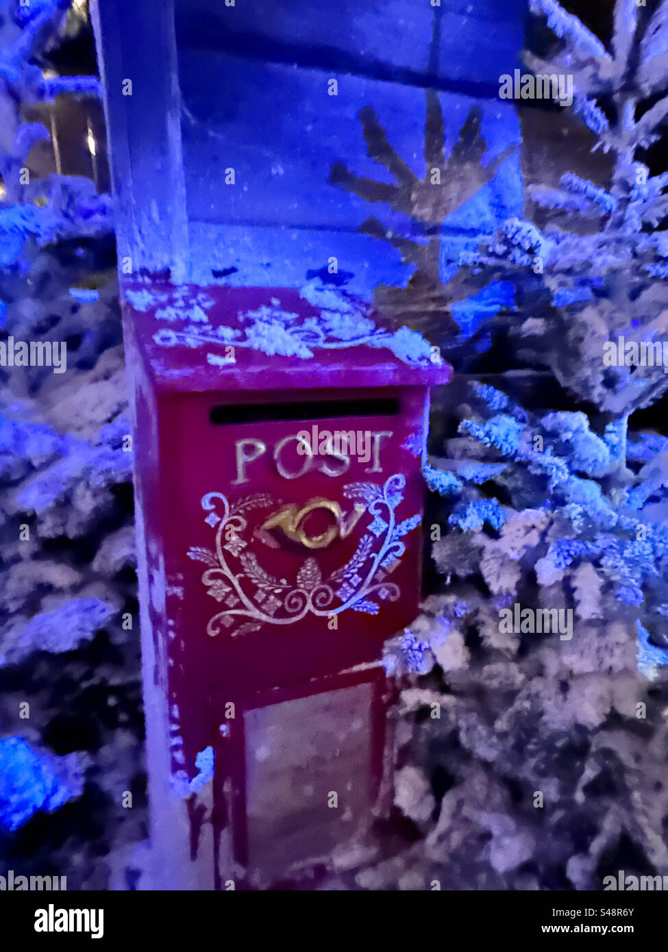 A post box for mailing letters to Santa at Liseberg theme park ...