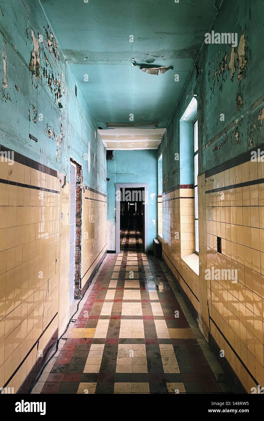 Empty Hospital Hallway