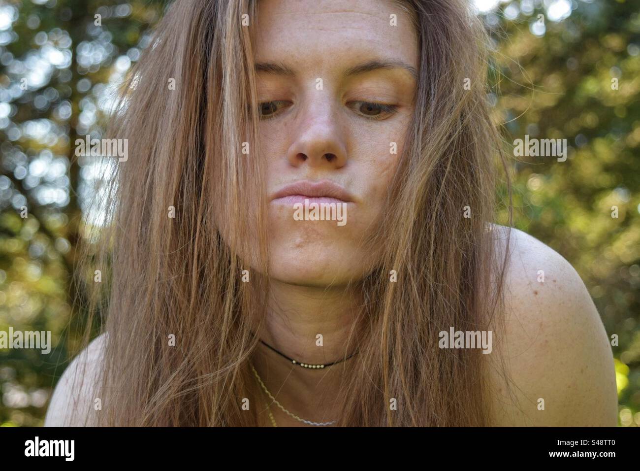 Female close hi-res stock photography and images - Alamy