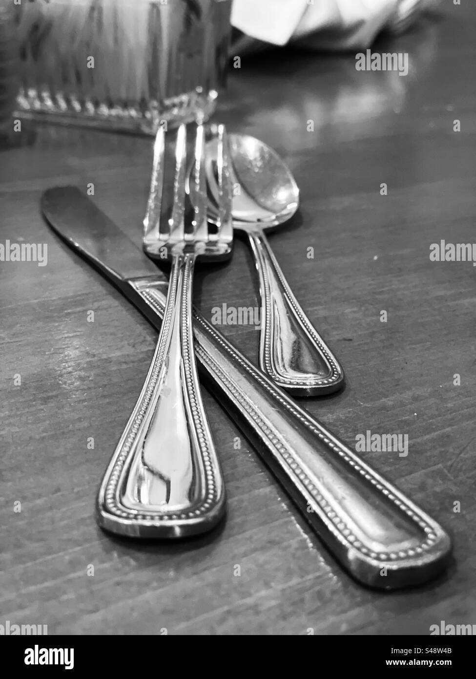 With fork and spoon hi-res stock photography and images - Alamy
