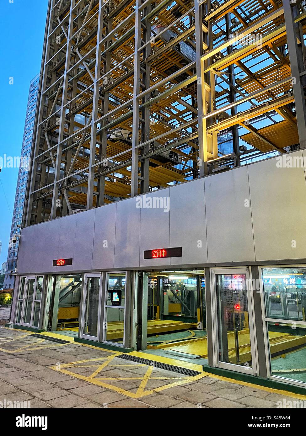 Parking Garage Elevators Glass Glass ThyssenKrupp Parking Garage