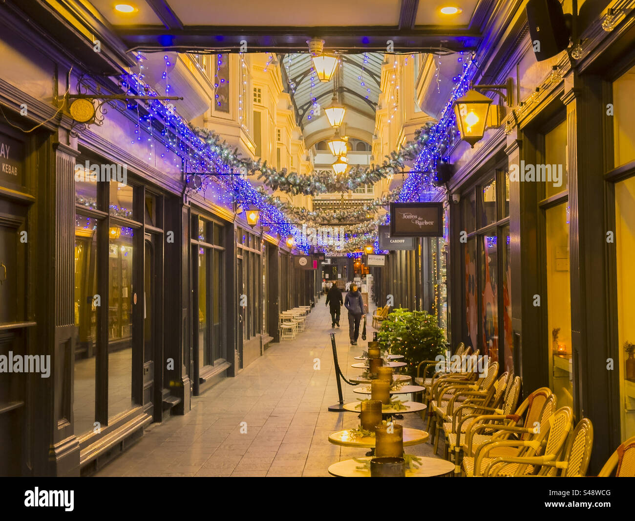 Castle Arcade Cardiff: Phillip Roberts Stock Photo - Alamy