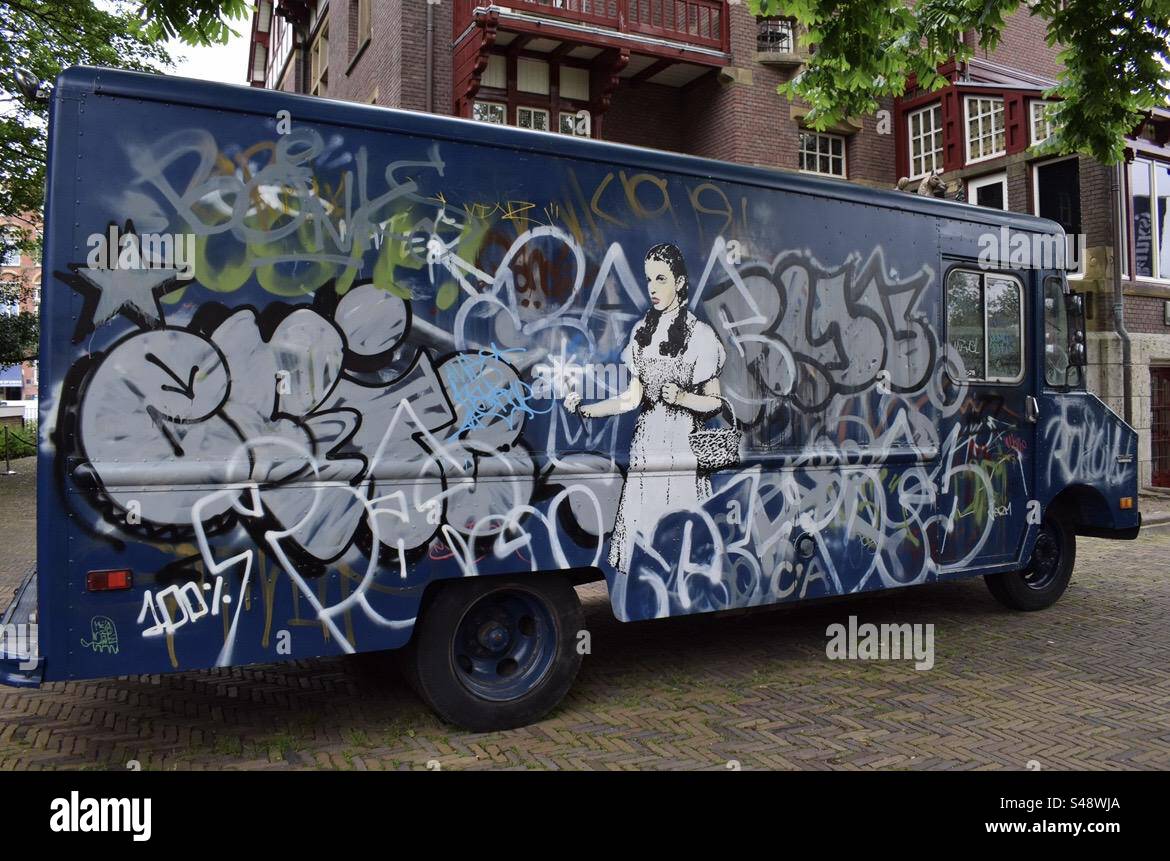 Banksy art amsterdam hi-res stock photography and images - Alamy