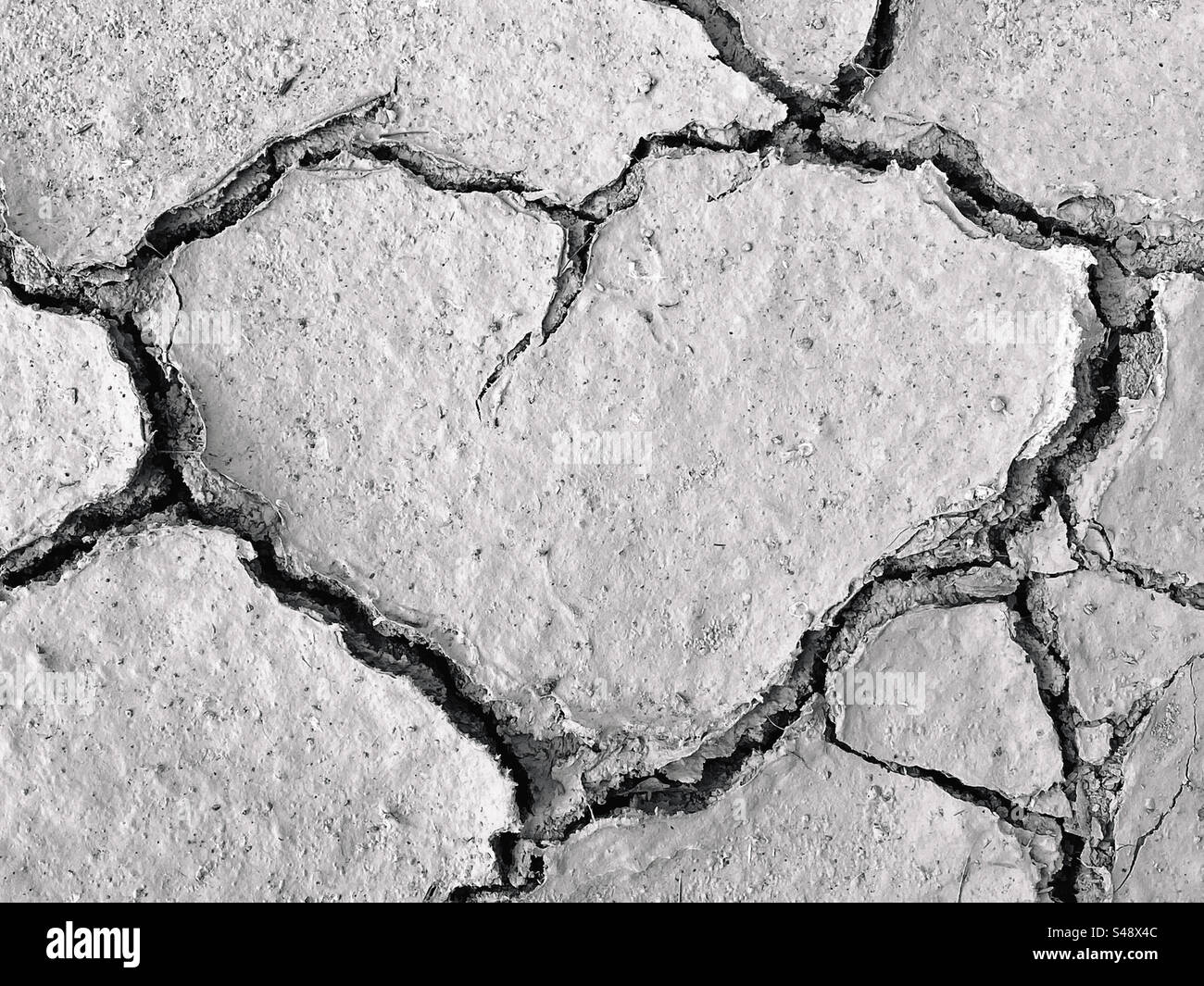 Dried mud forms a crack in the shape of a heart Stock Photo - Alamy