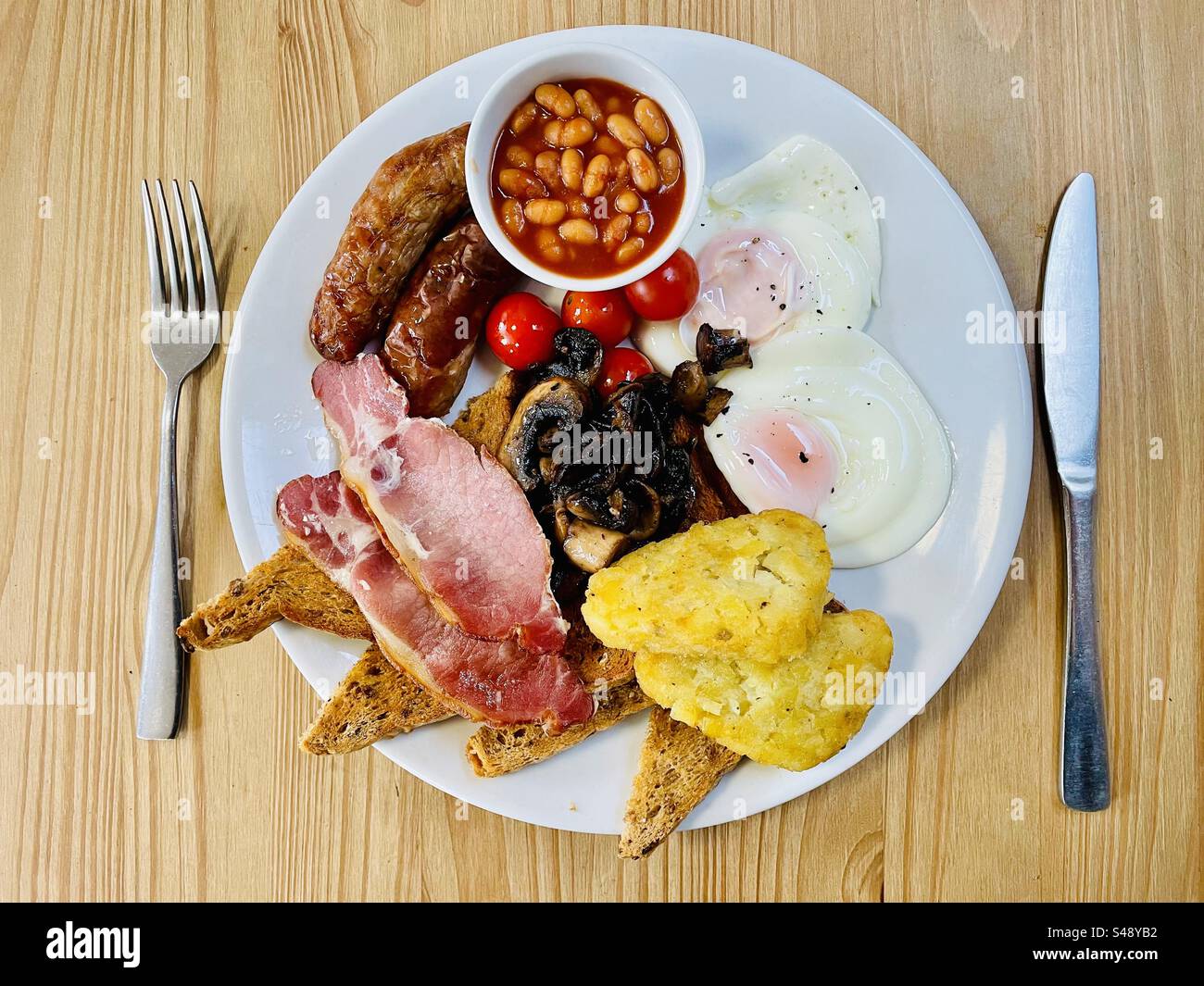 Full English breakfast Stock Photo - Alamy