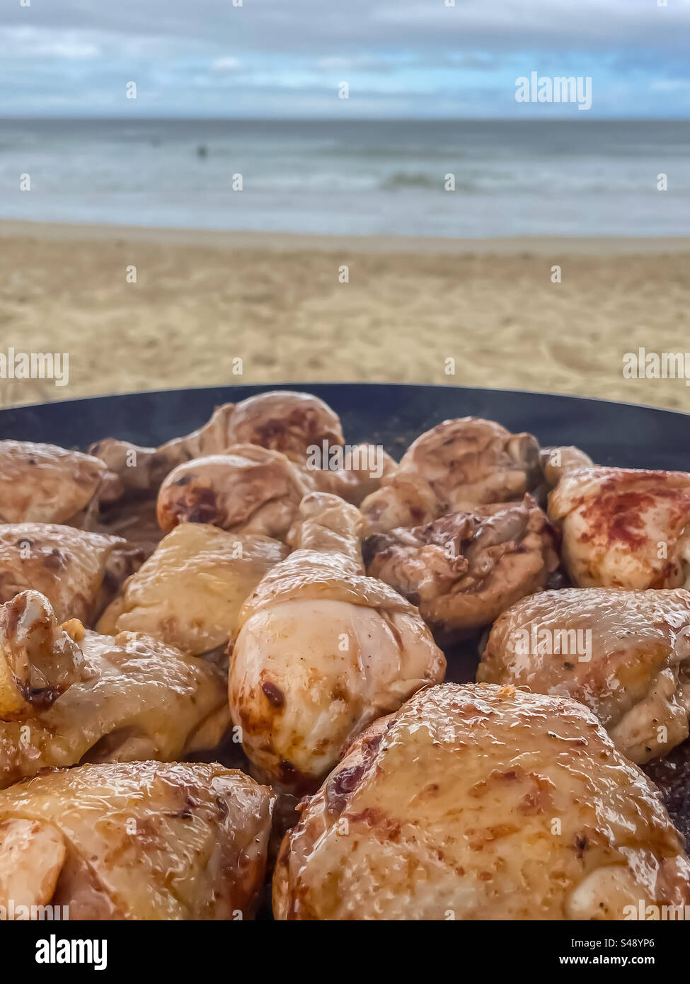 Chicken by the sea Stock Photo - Alamy