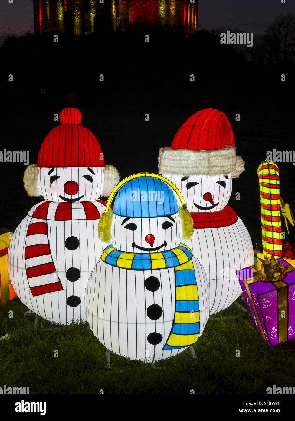 Christmas festival at Cardiff Castle: Phillip Roberts Stock Photo - Alamy
