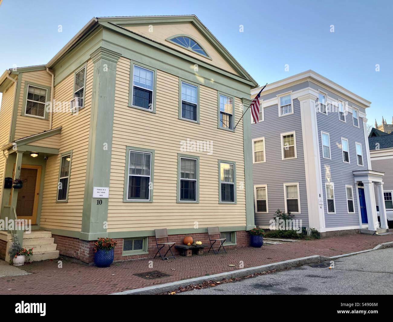 New London, Connecticut, USA: Two houses on historic Starr Street in ...