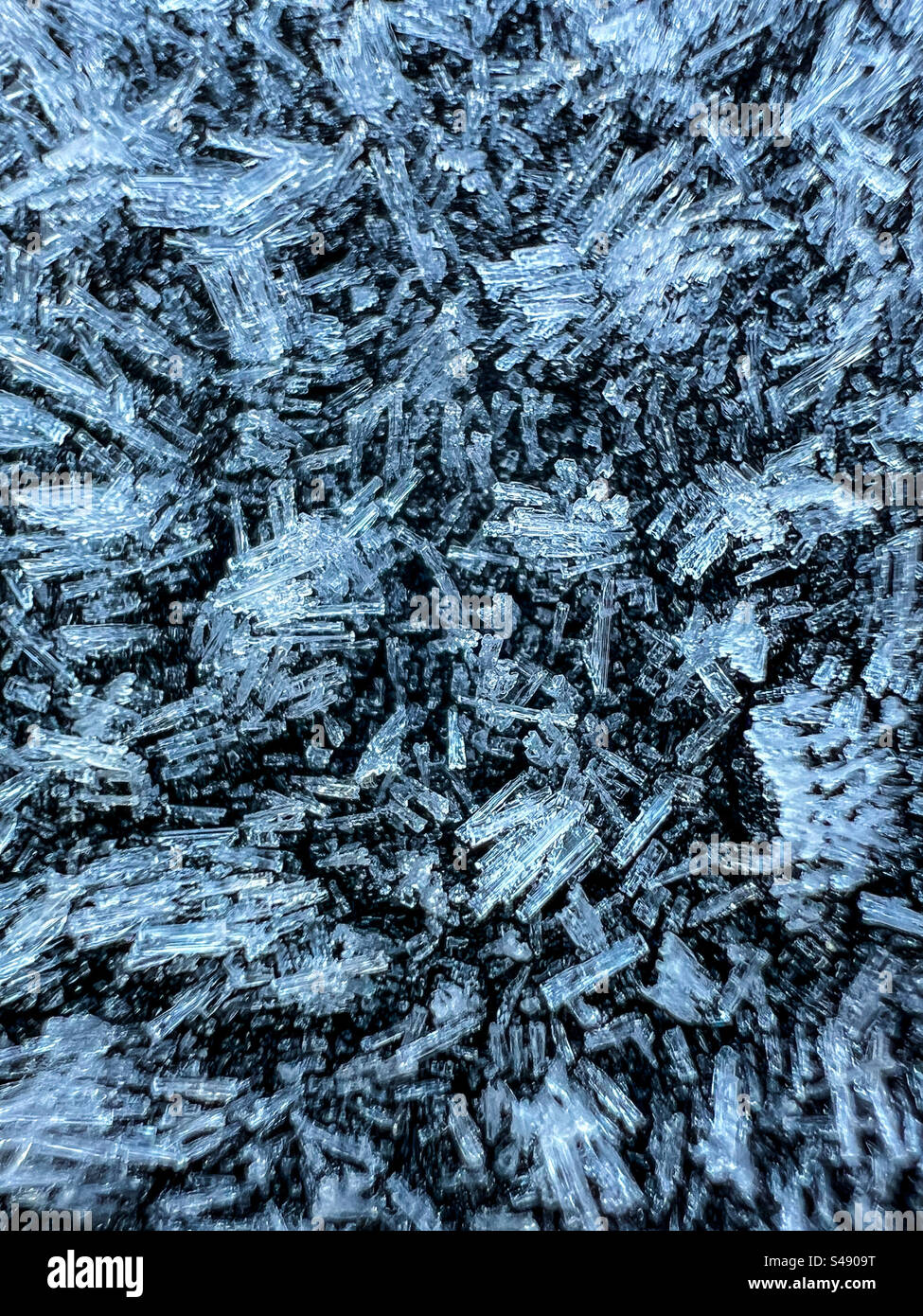 Ice crystals close up Stock Photo - Alamy