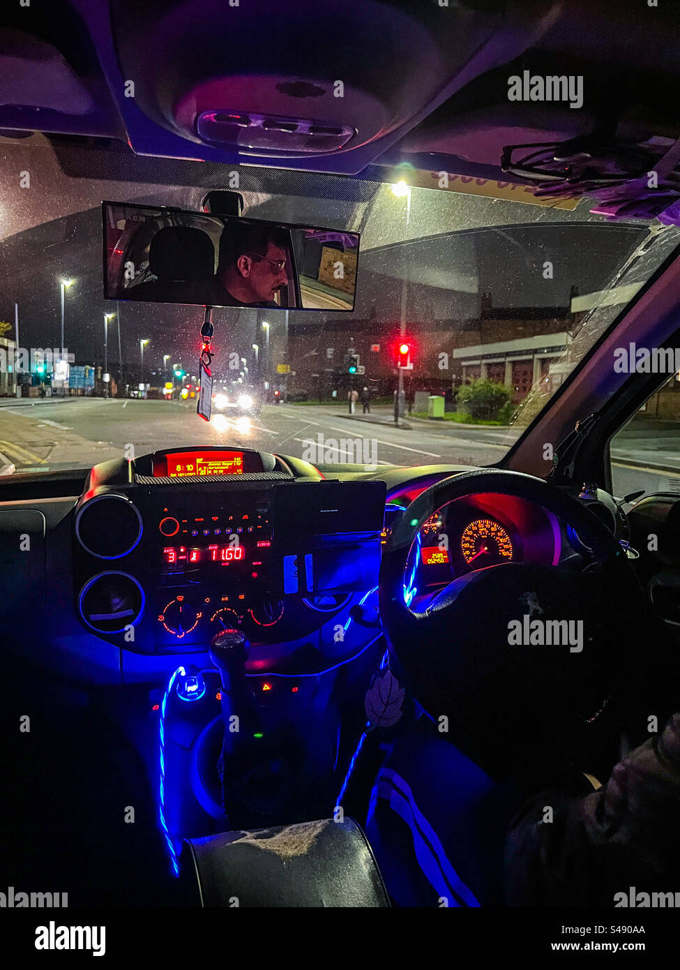 Taxi ride at night hi-res stock photography and images - Alamy