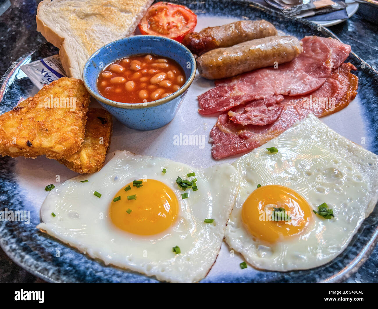 Full English breakfast Stock Photo - Alamy