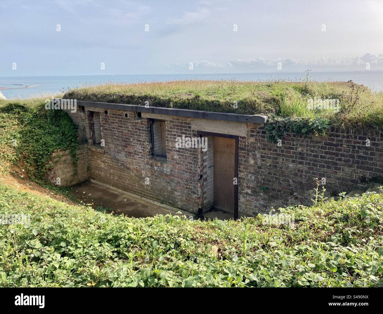 World war 2 building remains on the cliffs near Dover Stock Photo - Alamy