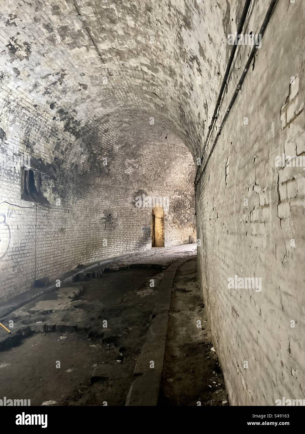 Defensive underground tunnel in a Napoleonic fortress Stock Photo - Alamy