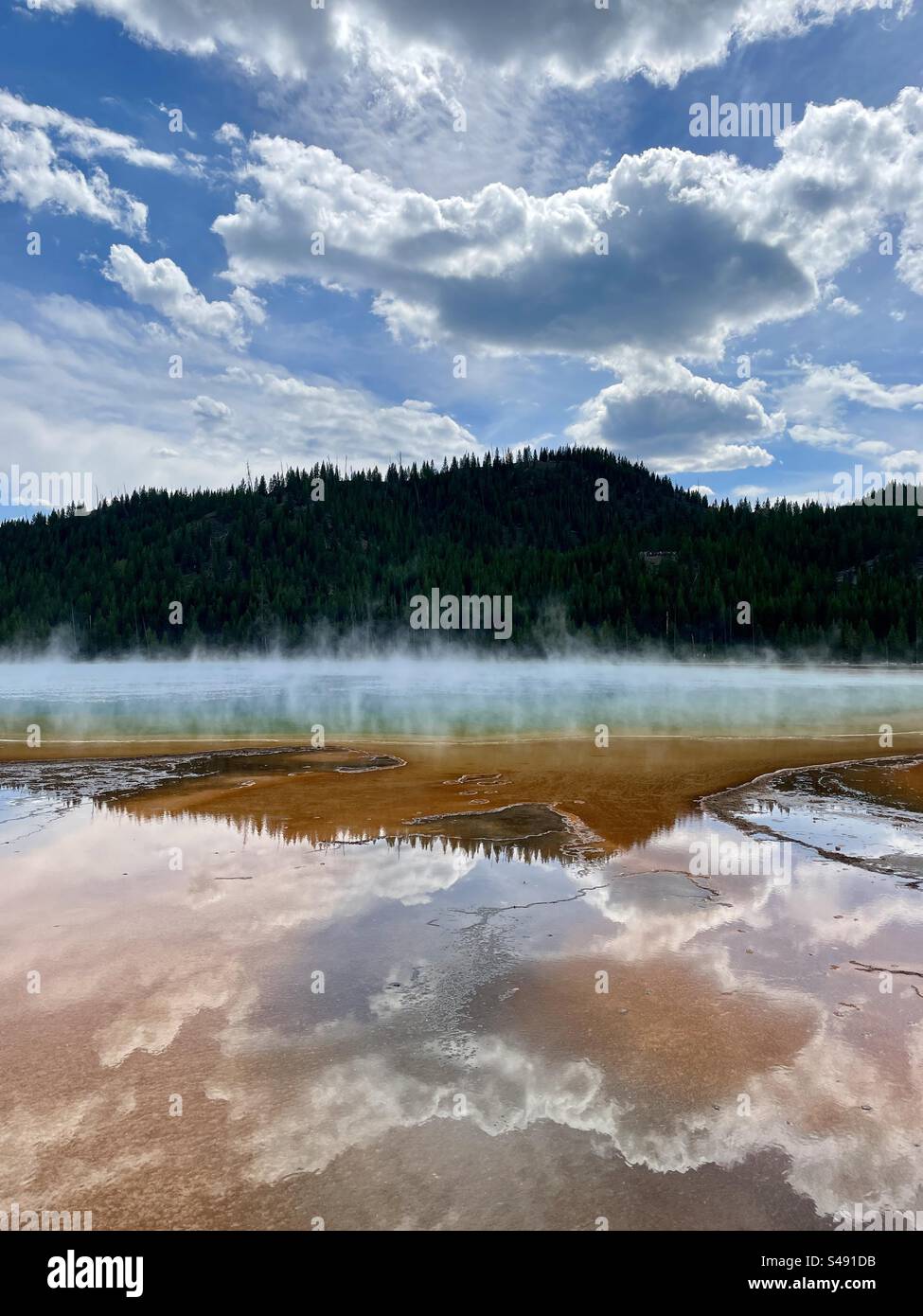 Wyoming hot spring smartphone stock photos and images - Alamy