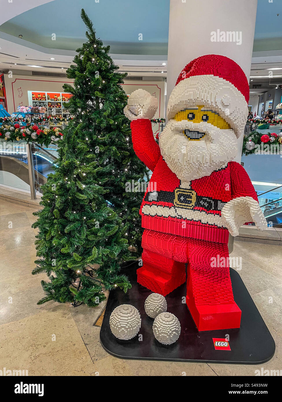 Lego Santa in Selfridges Stock Photo - Alamy