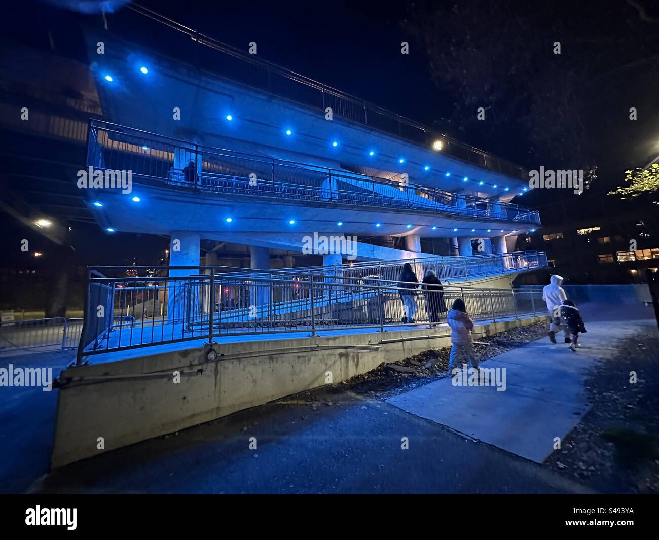 Blue side lights hi-res stock photography and images - Alamy