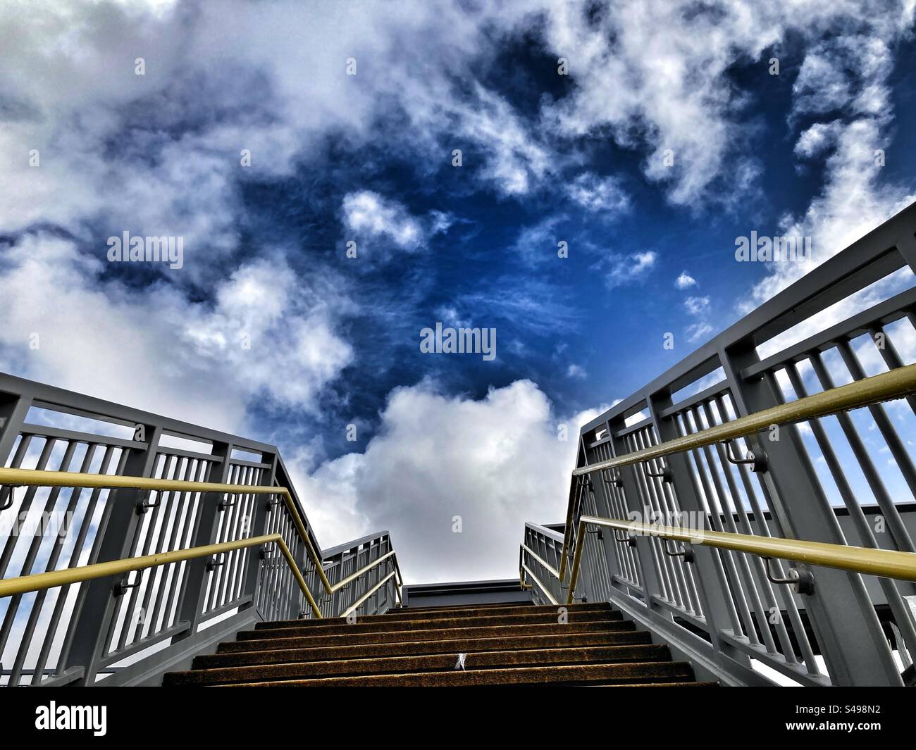 Steps of airway bridge Stock Photo - Alamy