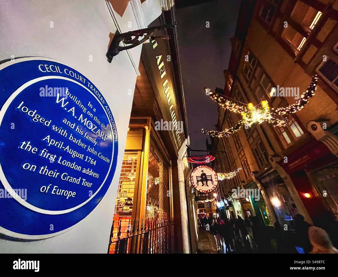 Plaque to Wolfgang Amadeus Mozart, musician and composer commemorating ...