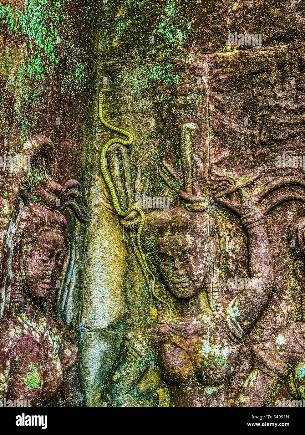 Snake and temple hi-res stock photography and images - Alamy