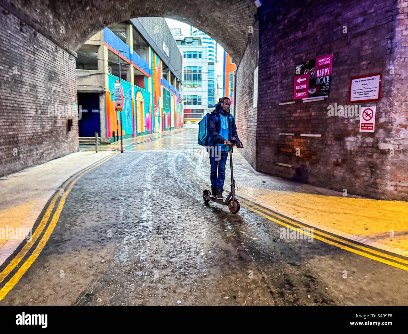 Rider on scooter hi-res stock photography and images - Alamy