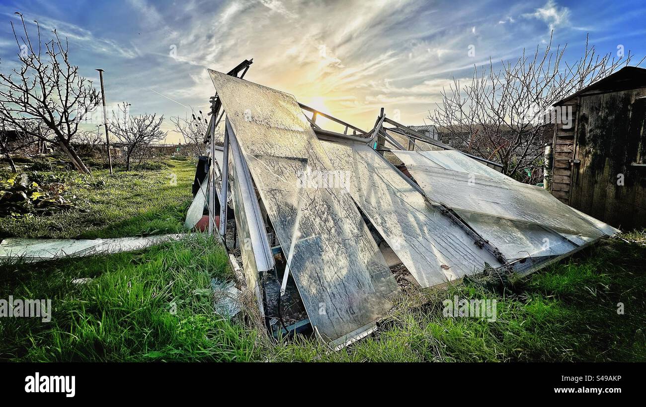 Landscape damage broken glass hi-res stock photography and images - Alamy