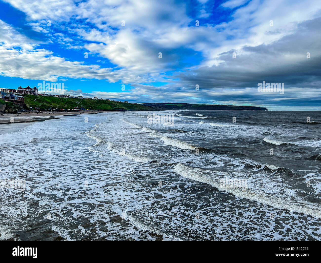 North Sea at Whitby North Yorkshire Stock Photo - Alamy