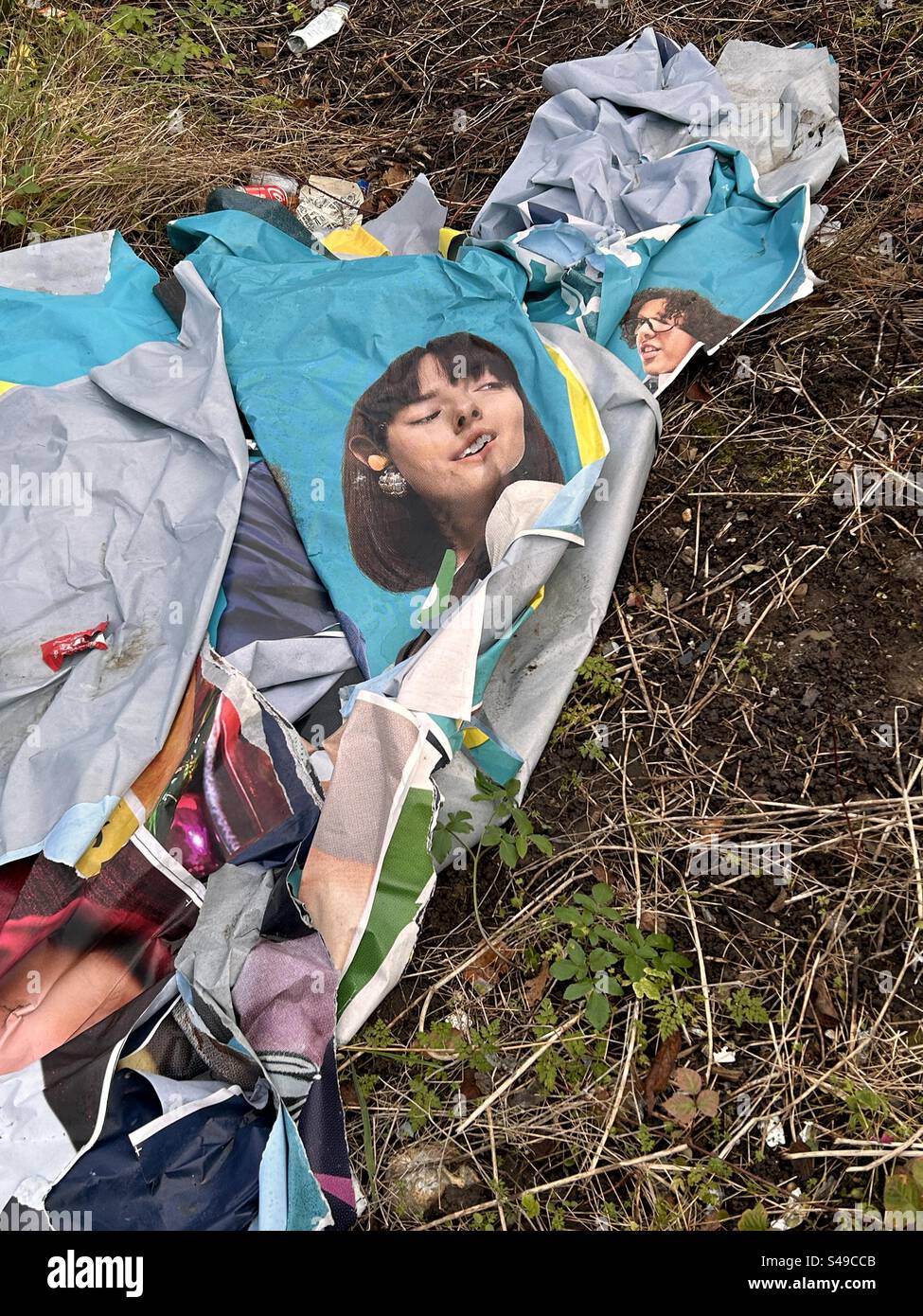 Poster on the ground hi-res stock photography and images - Alamy