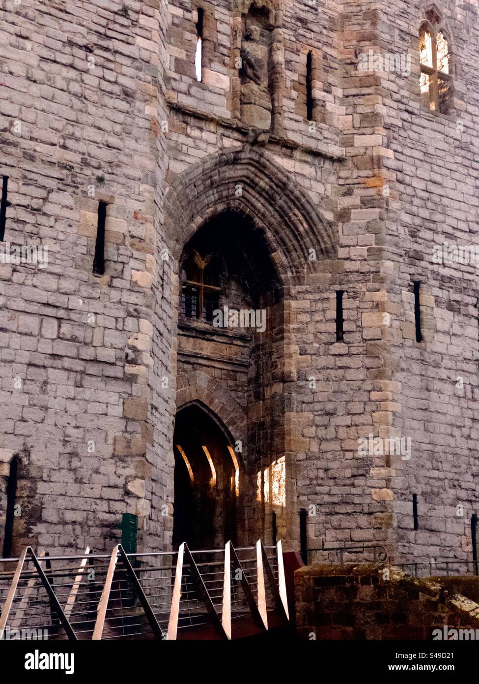 At his investiture at caernarfon castle hi-res stock photography and ...