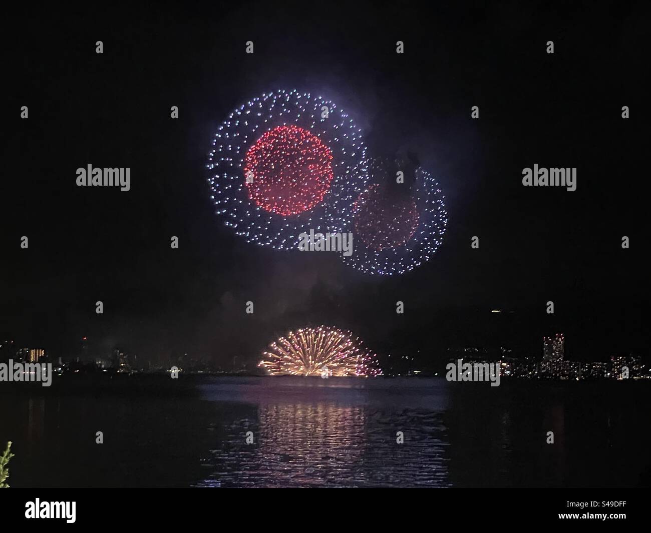 Beautiful firework on night sky hi-res stock photography and images - Alamy